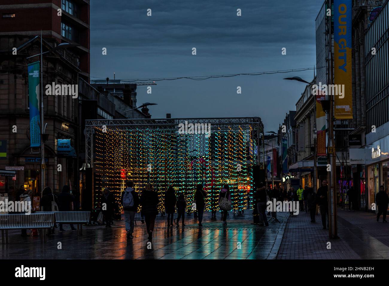 LuminoCity illumination art installation in High Street, Southend on ... LuminoCity illumination art installation in High Street, Southend on ...