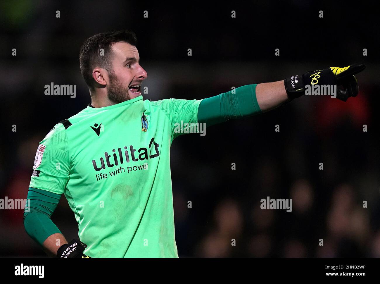 Bristol Rovers goalkeeper James Belshaw during the Sky Bet League Two ...