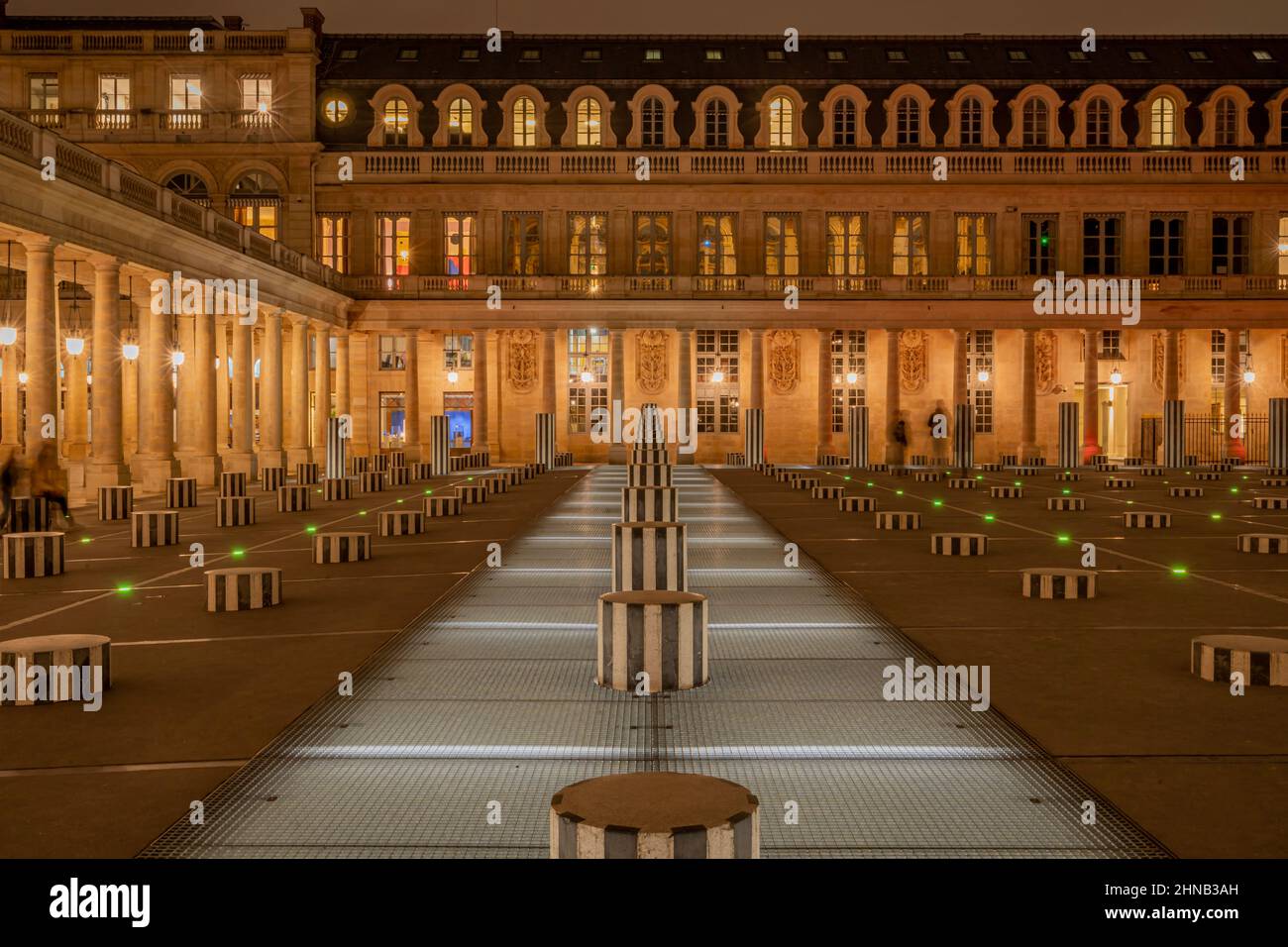 Columns and entrance in the Domaine National du Palais-Royal Stock ...