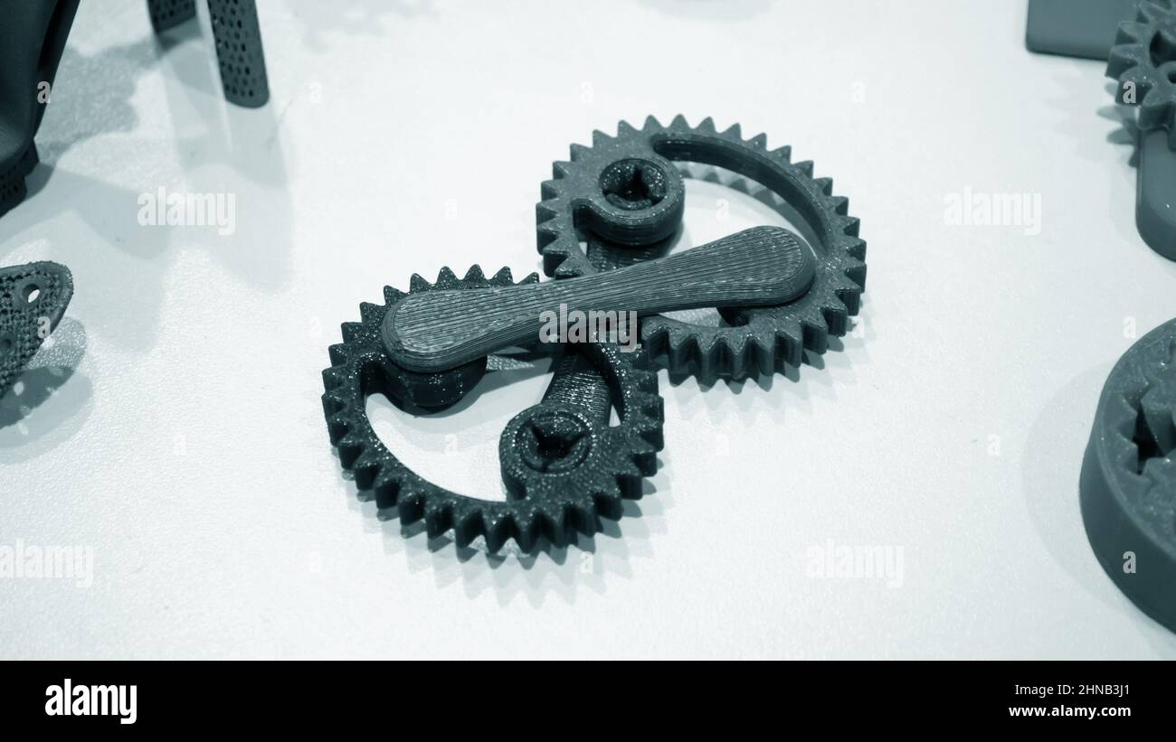 Abstract models printed by 3d printer close-up Stock Photo - Alamy