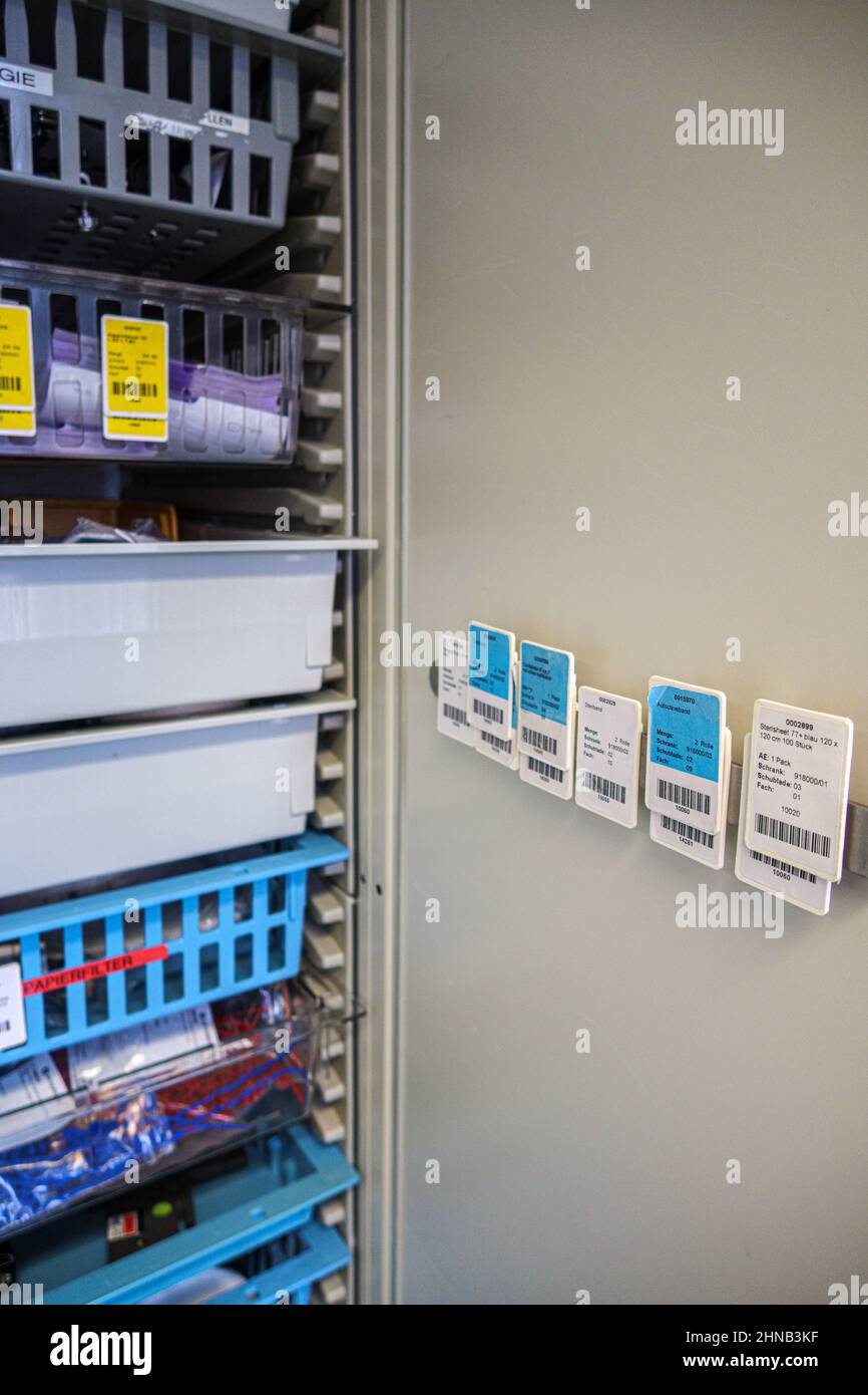 in the sterilization department of a hospital there is a supply cabinet ...