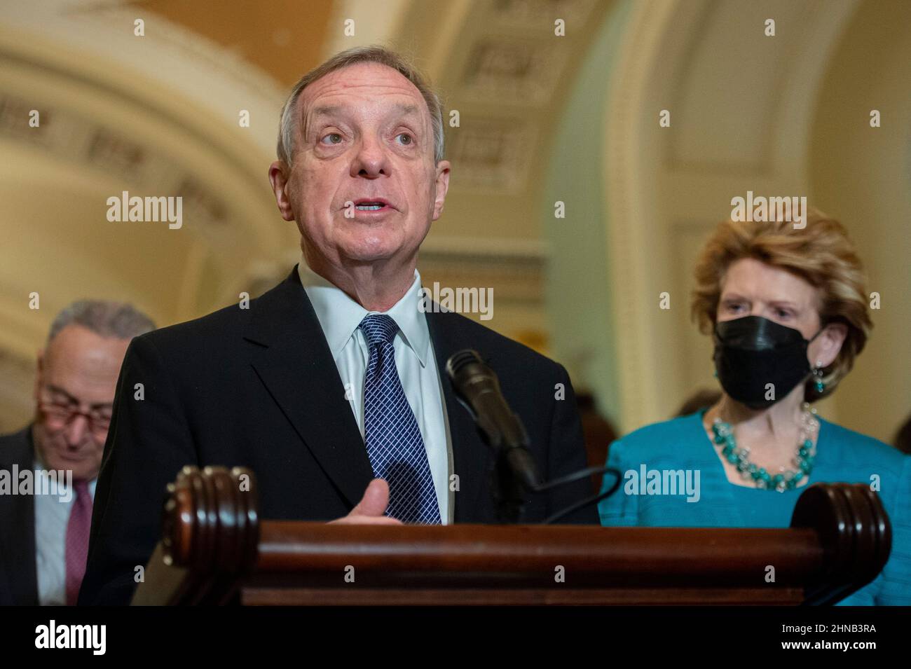 United States Senator Dick Durbin, a Democrat from Illinois, speaks ...
