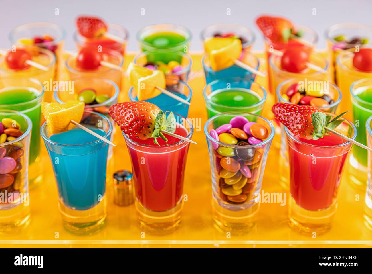 Colorful Alcohol Shots