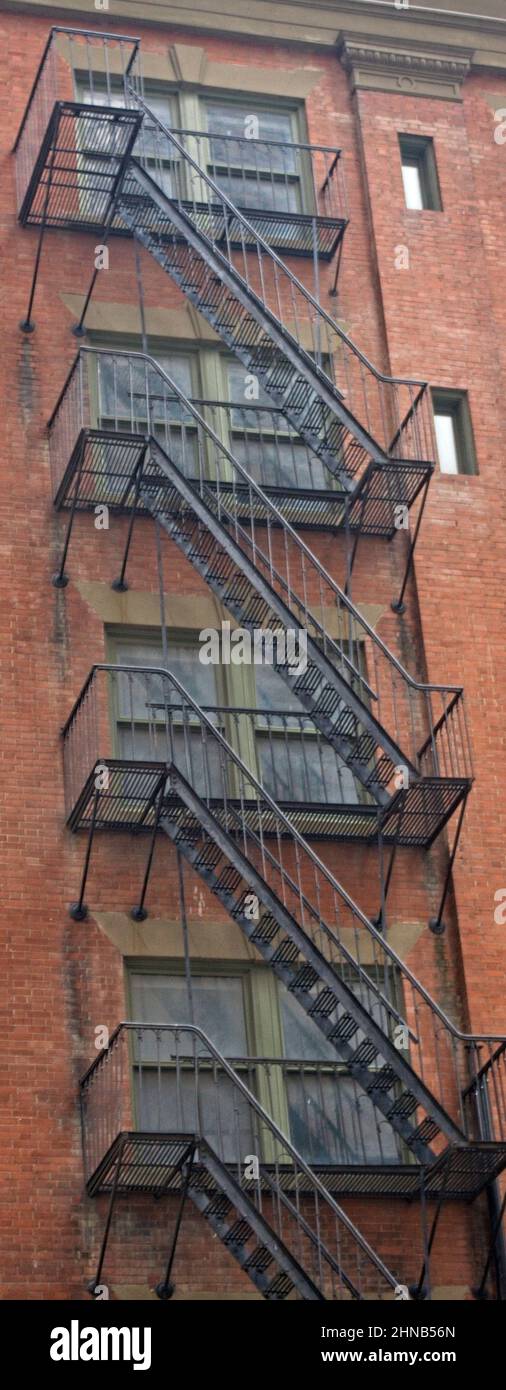 Fire Escape Downtown Calgary Alberta Stock Photo - Alamy