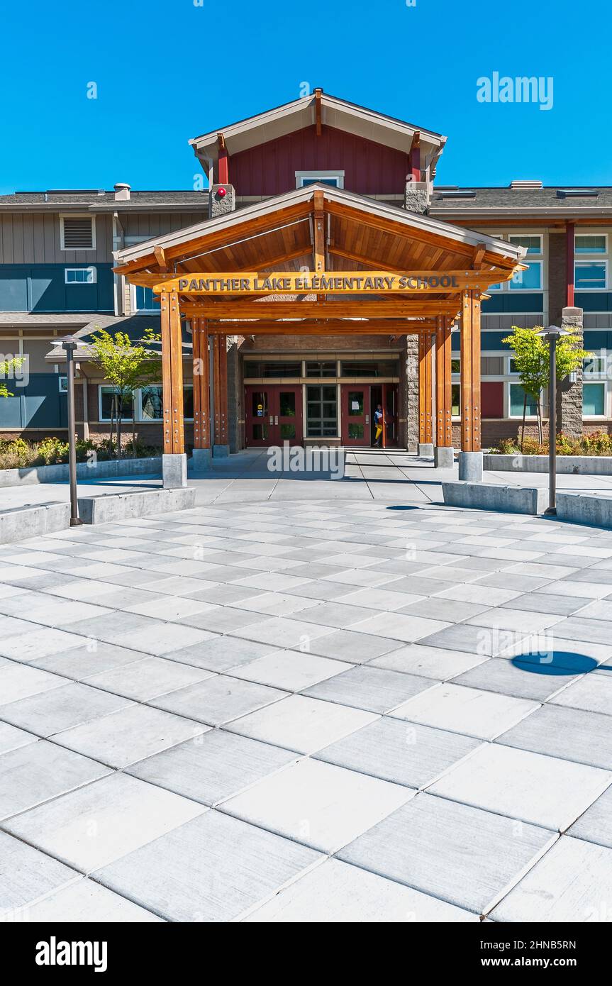 The new Panther Lake Elementary School in Kent, Washington Stock Photo ...
