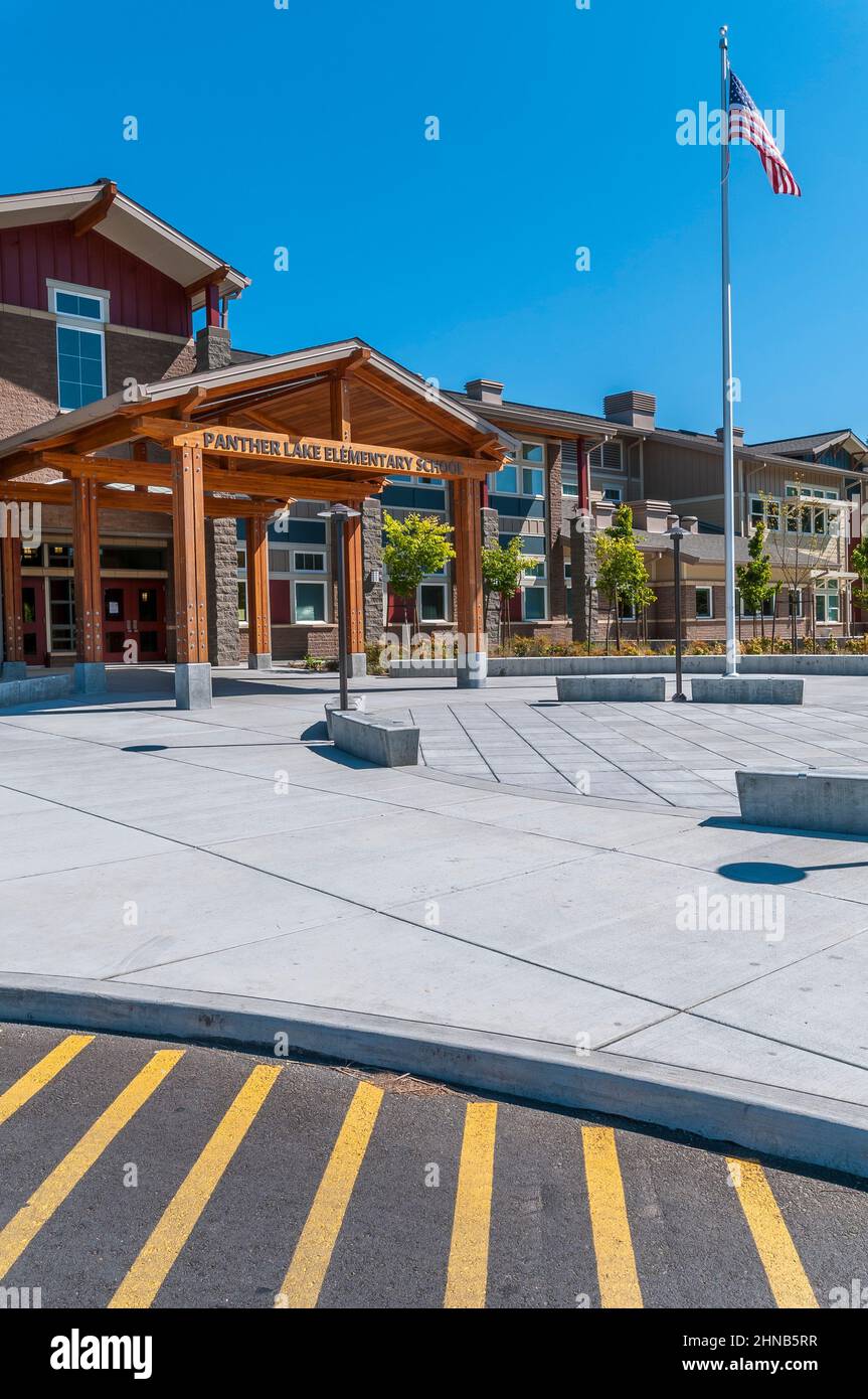 The new Panther Lake Elementary School in Kent, Washington Stock Photo ...
