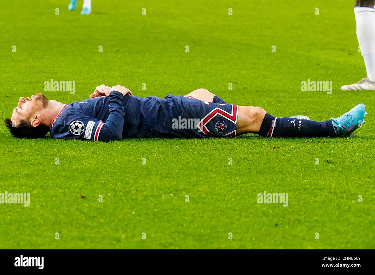 PARIS, FRANCE - FEBRUARY 15: Lionel Messi of Paris Saint-Germain prior ...