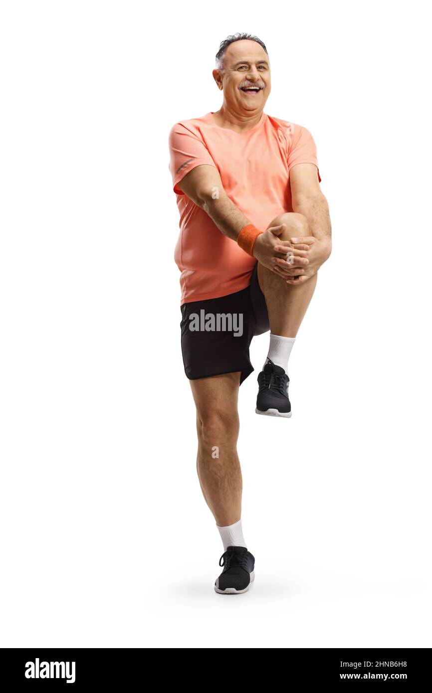 Gym exercise man leg Cut Out Stock Images & Pictures - Alamy