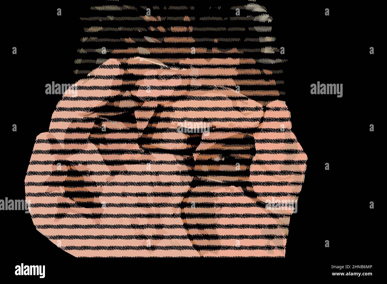 Artwork of abstract composition made with shapes and elements Stock ...