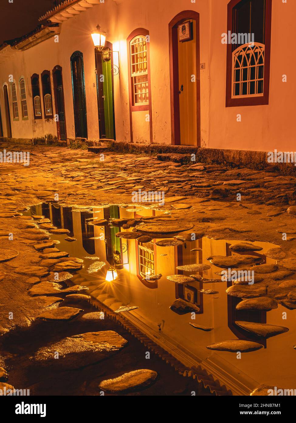 Downtown in the streets of the historic center of Paraty RJ Brazil ...