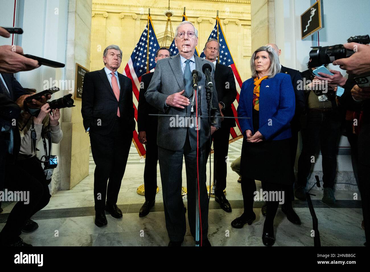 Washington, United States. 15th Feb, 2022. Senate Minority Leader ...