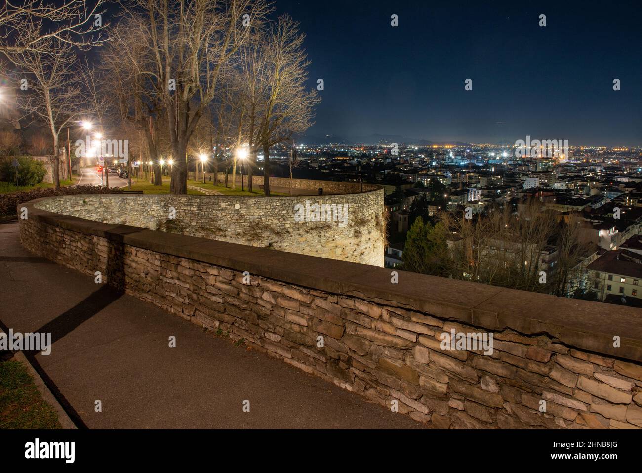Bergamo Venetian Walls UNESCO World Heritage Site Stock Photo - Alamy