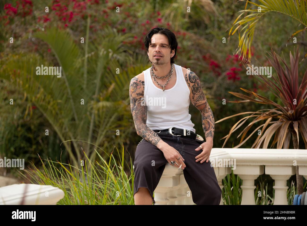 Sebastian Stan, "Pam & Tommy". Photo credit: Erica Parise/ Hulu Stock ...