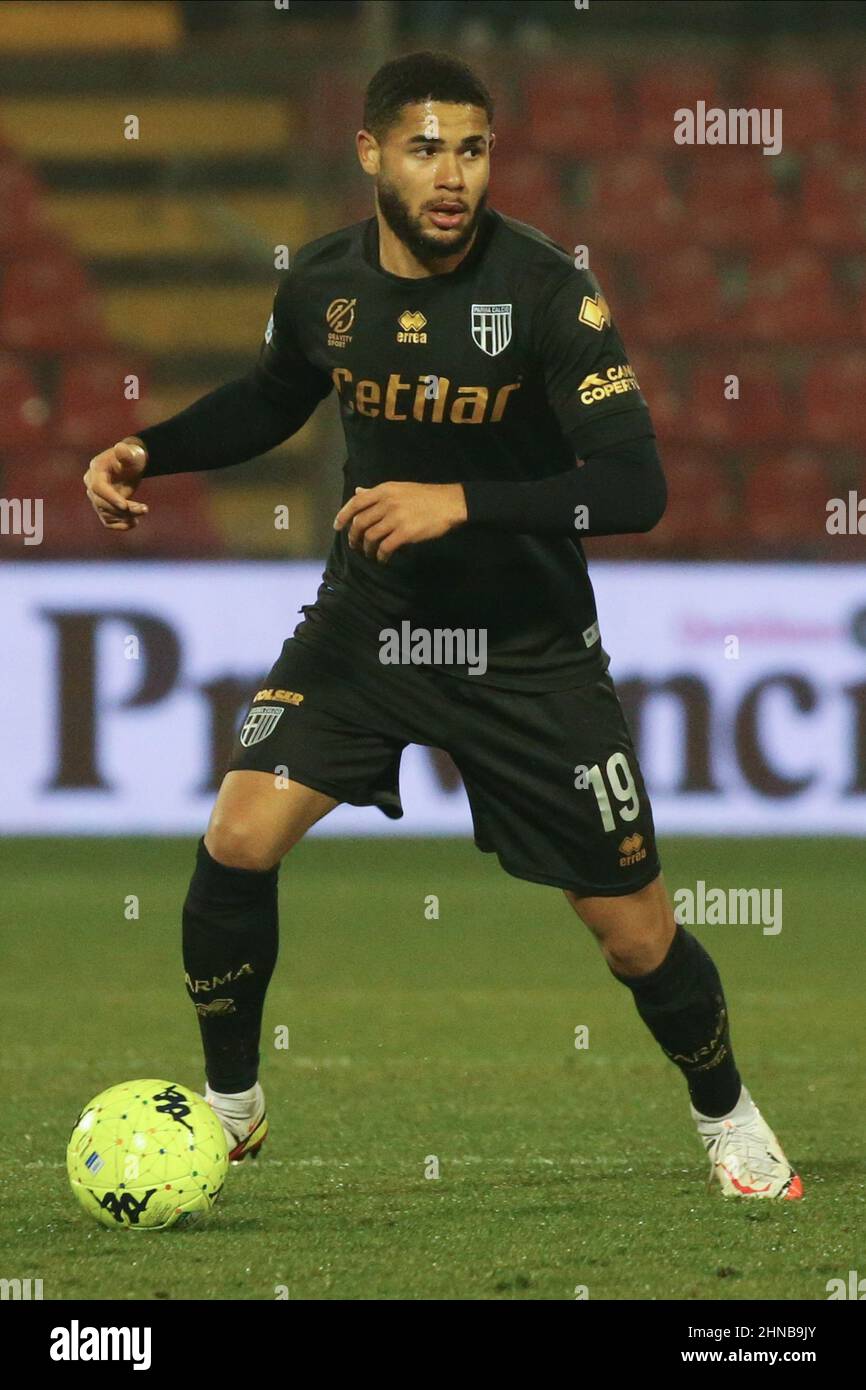 Cremona, Italy. 15th Feb, 2022. Simon Sohm of PARMA CALCIO in action ...