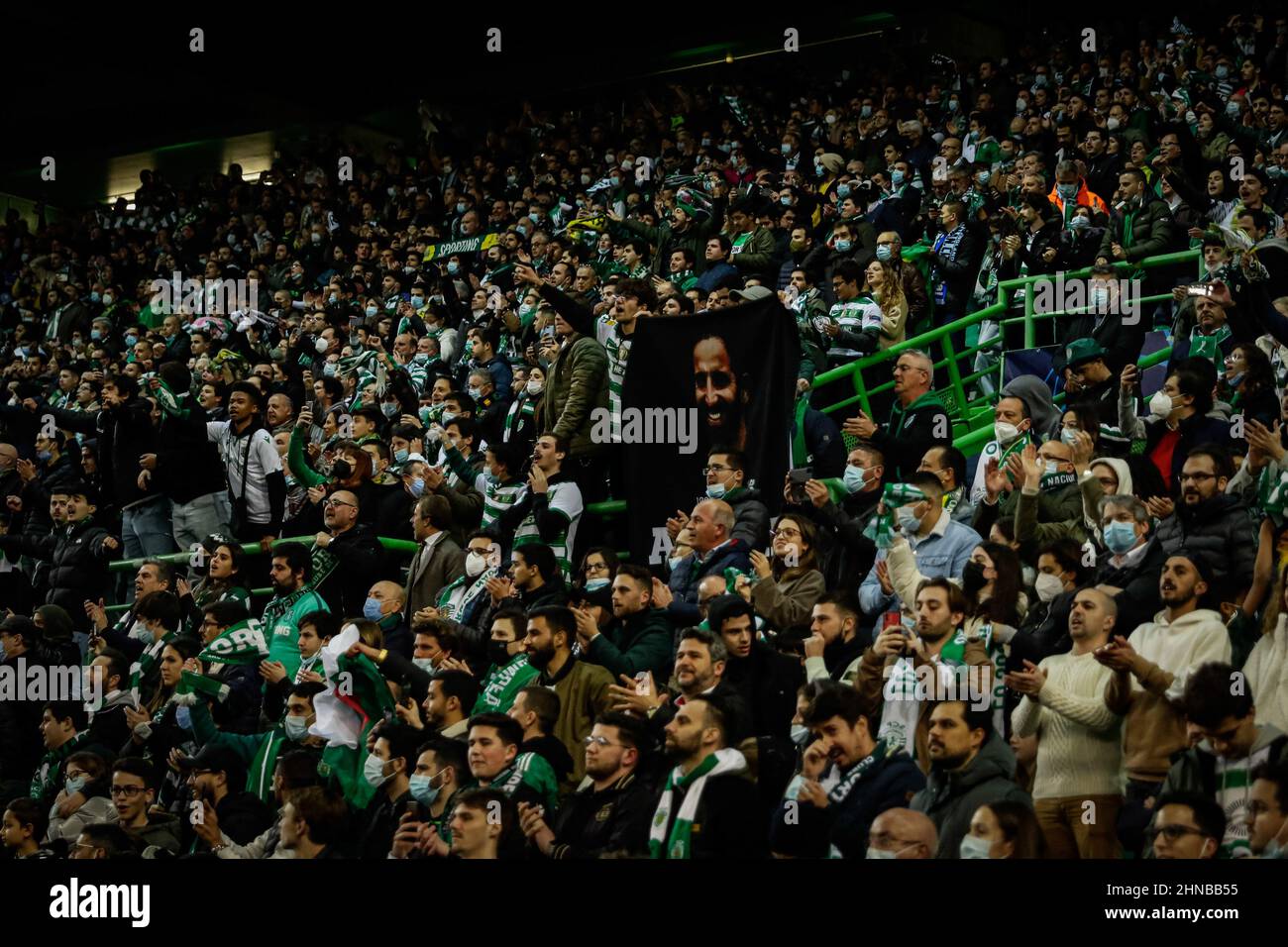 Lisbon, Portugal. 15th Feb, 2022. Lisbon, Portugal, Feb 15th 2022 SCP ...