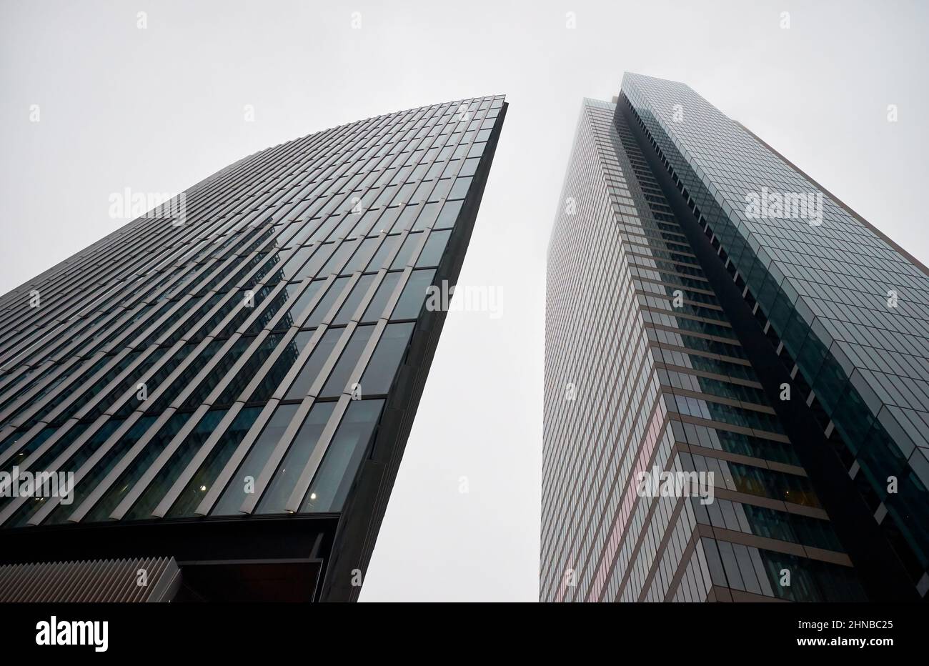 Nagoya, Japan – October 19, 2019: The view up to the Midland Square ...