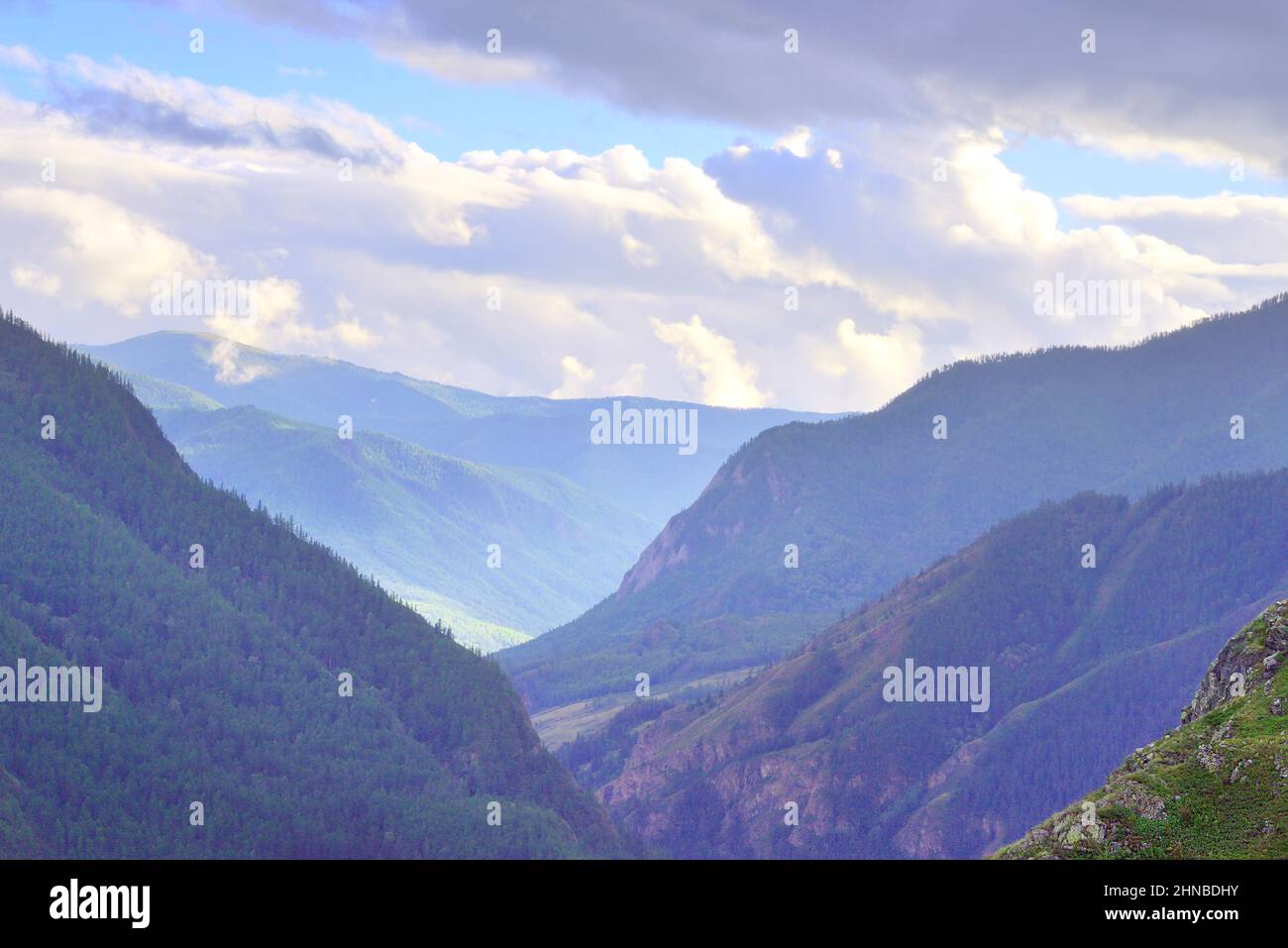 Rocky peaks covered with vegetation. Siberia, Russia Stock Photo - Alamy
