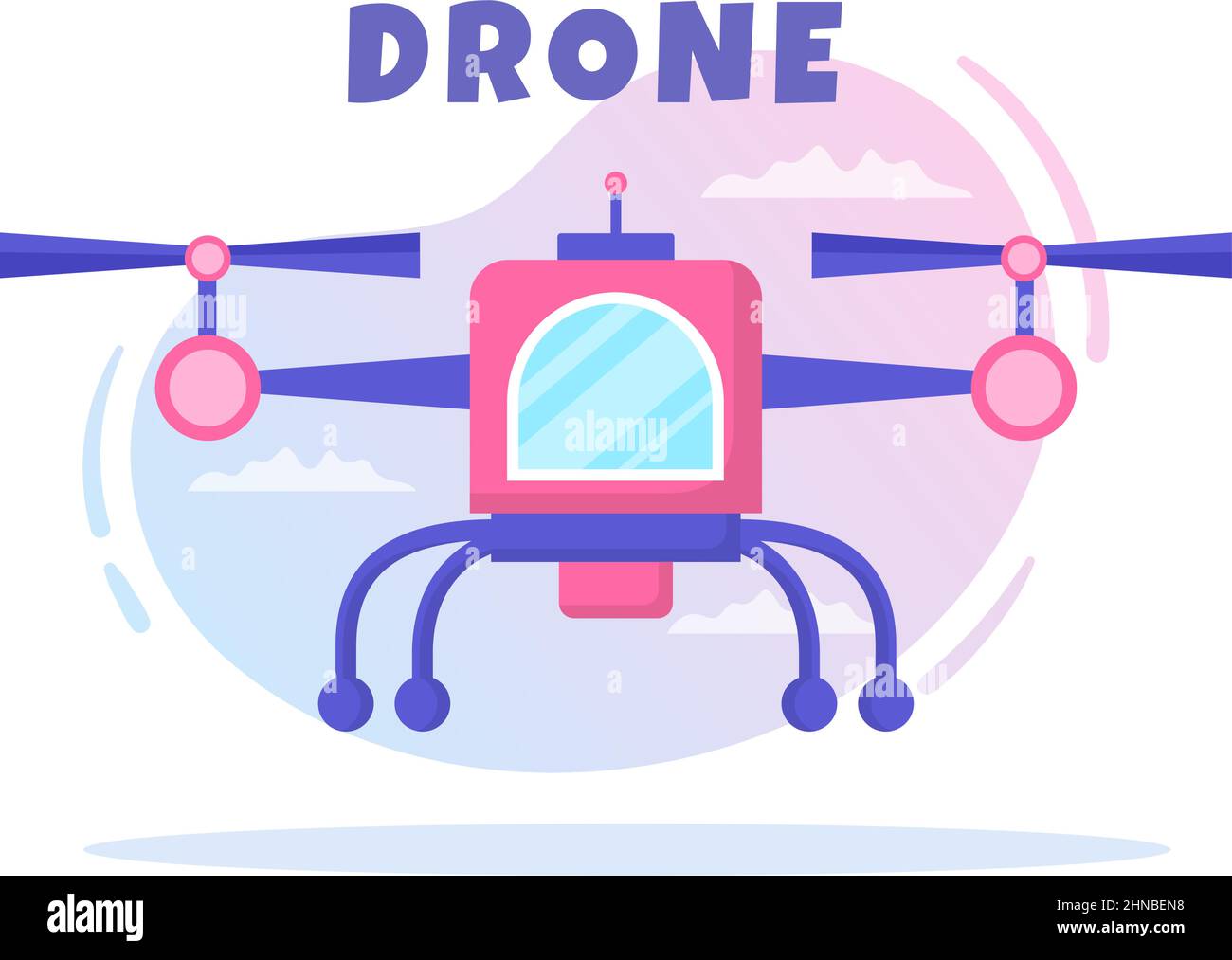 Drone with Camera Remote Control Driven Flying Over to Taking ...