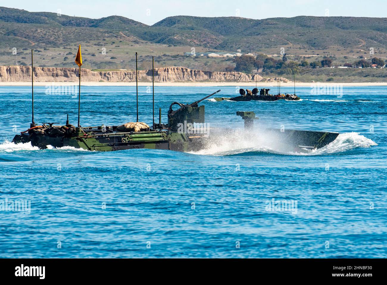 U.S. Marines assigned to the 3rd Assault Amphibian Battalion, 1st ...