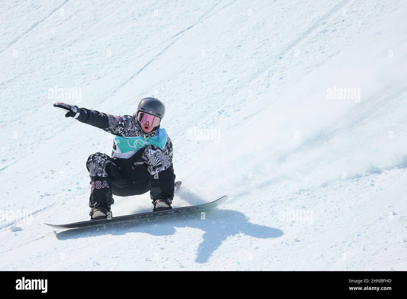 Beijing, China. 15th Feb, 2022. Redmond Gerard (USA) Snowboarding : Men ...