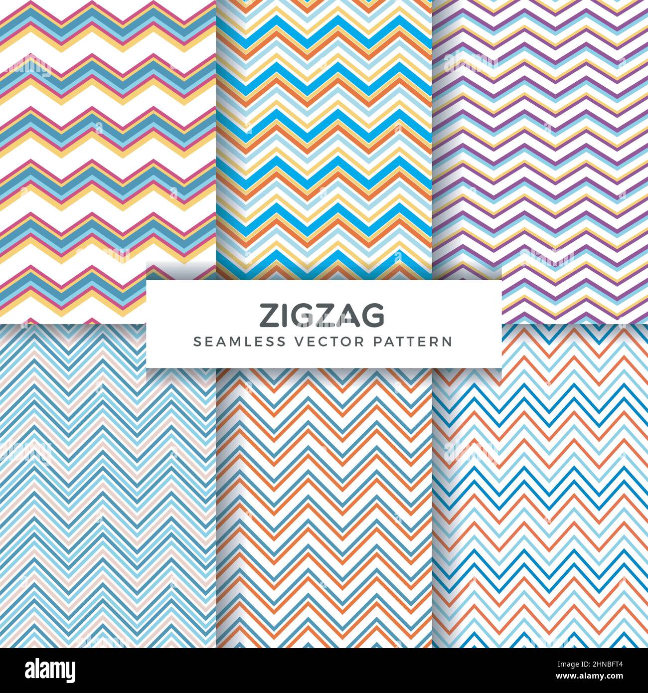 Vector seamless zigzag lines patterns hi-res stock photography and ...