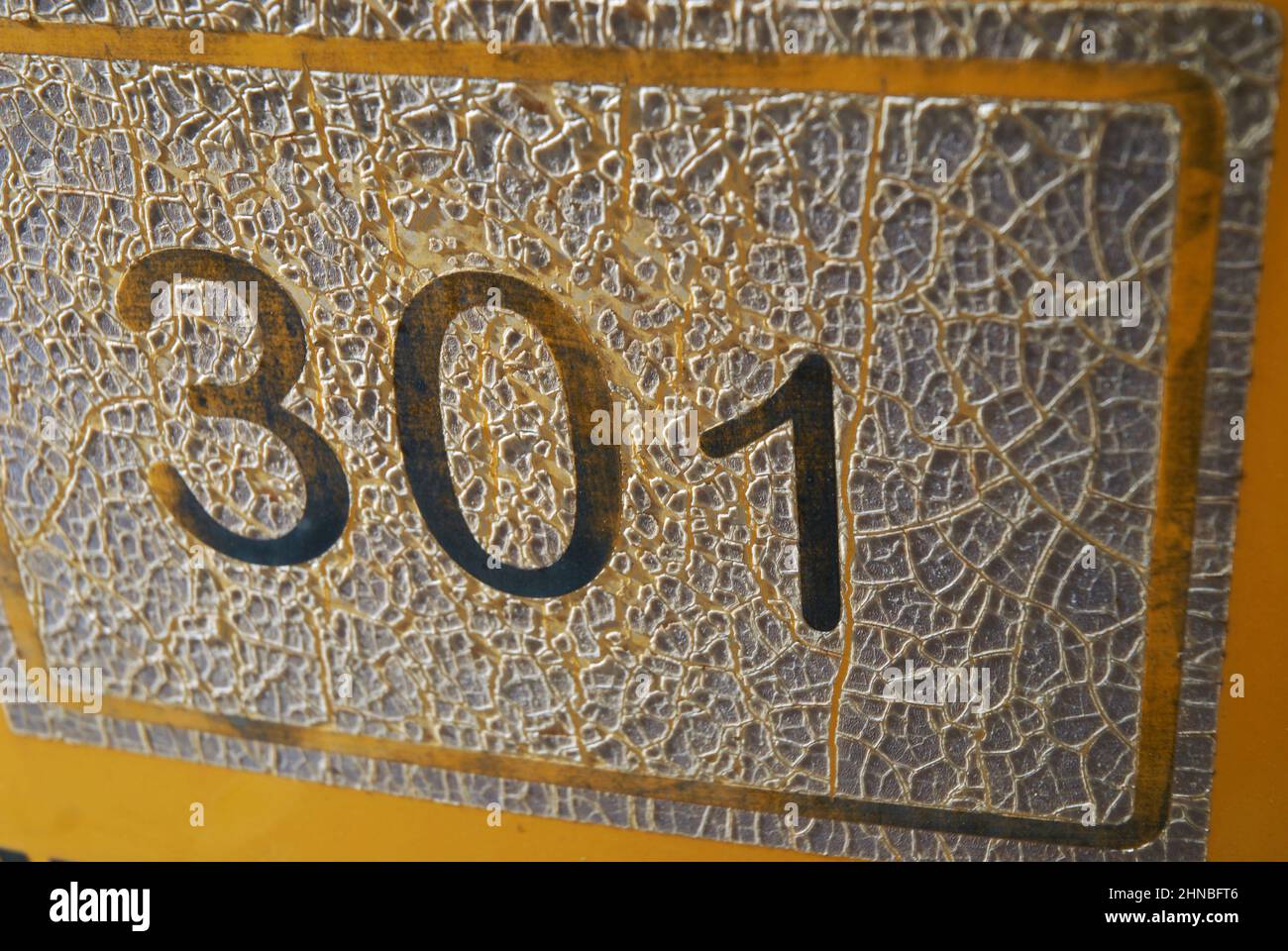 Cracked 301 Door Number, Kotor, Montenegro Stock Photo - Alamy