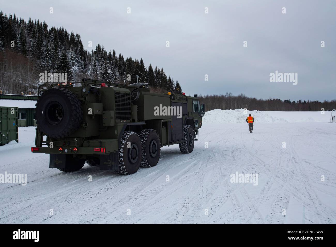 A U.S. Marine with Landing Force Support Party, Arrival and Assembly ...
