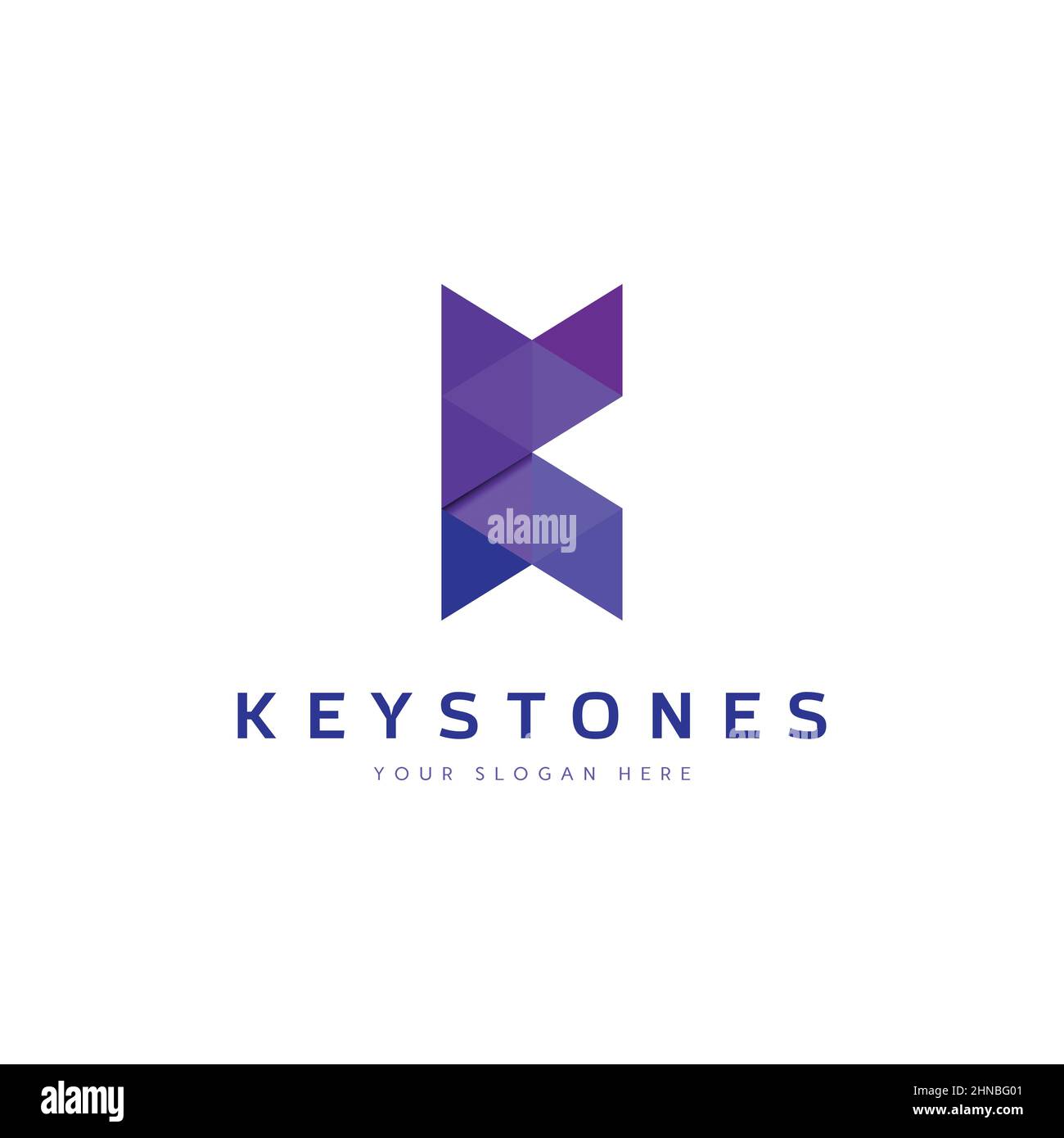 Purple Geometry Letter K Logo Design Template Stock Vector Image & Art ...