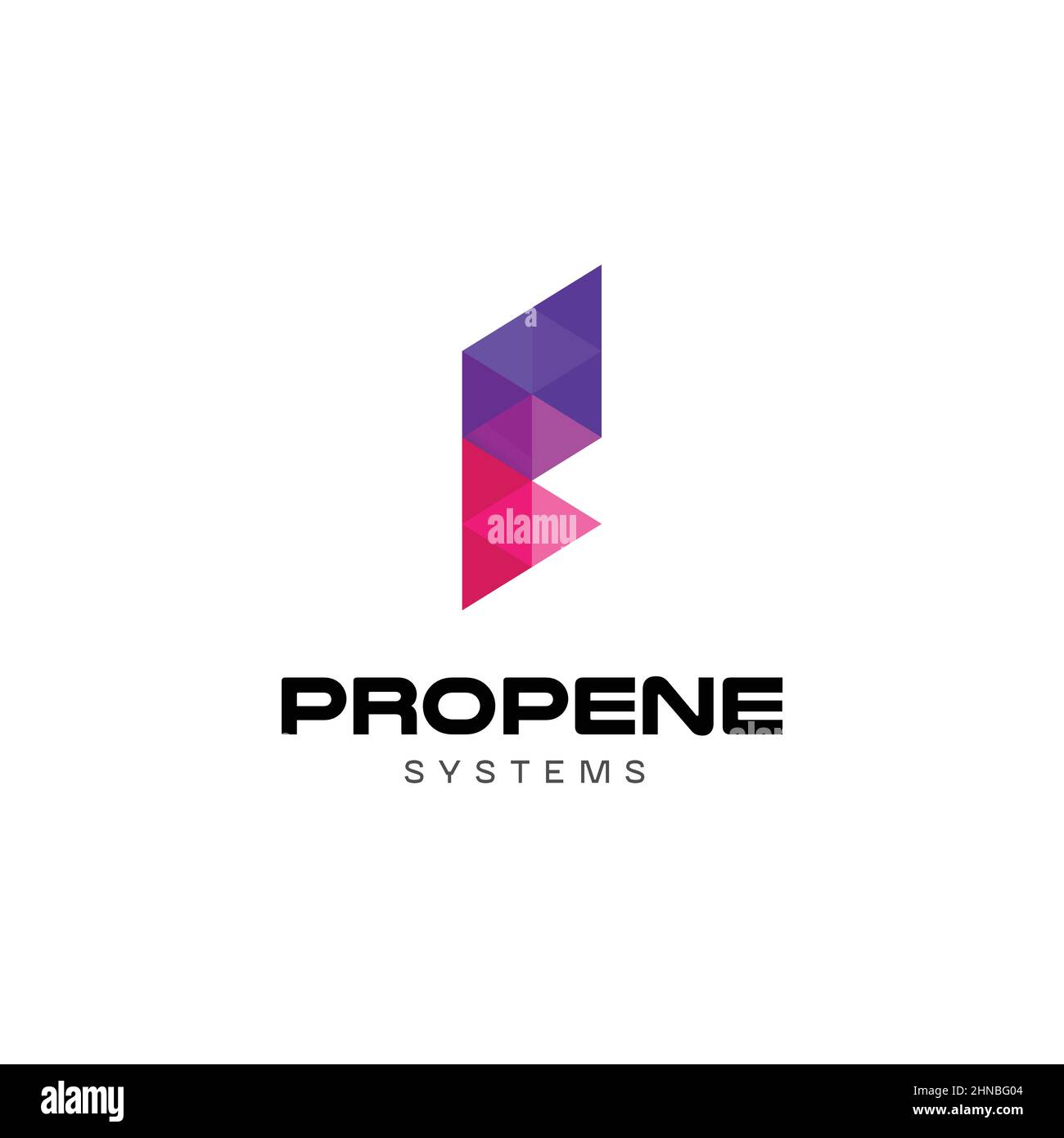 Purple Geometry Letter P Logo Design Template Stock Vector Image & Art ...