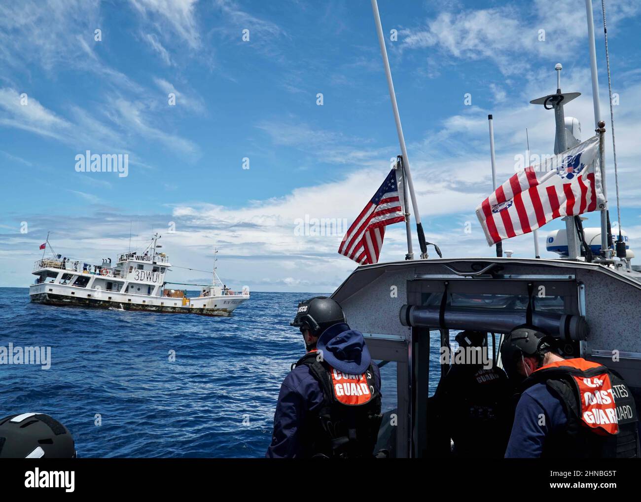 The crew of the Coast Guard Cutter Stratton conducts patrols in Fiji's ...