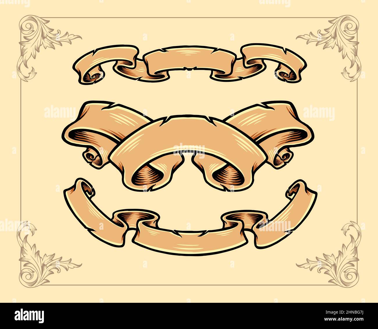 Vintage Label Banner Collections Set Vector illustrations for your work ...