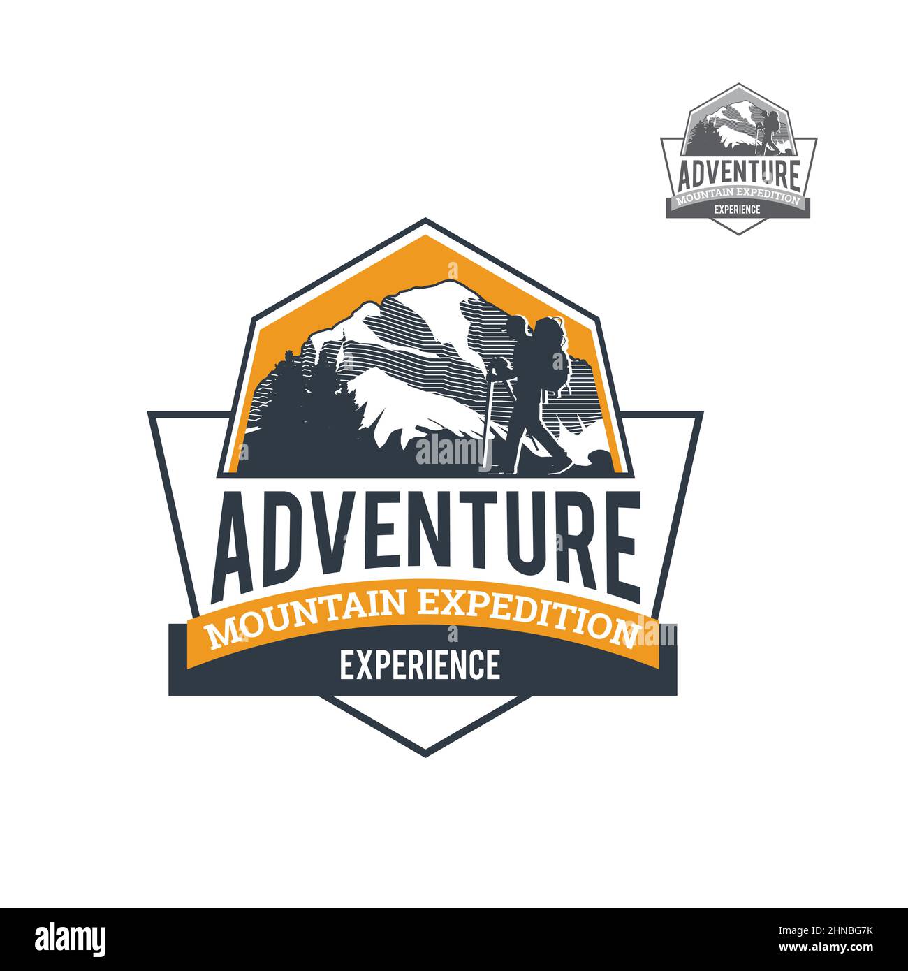 Mountain Explore Adventure Logo Template Stock Vector Image & Art - Alamy