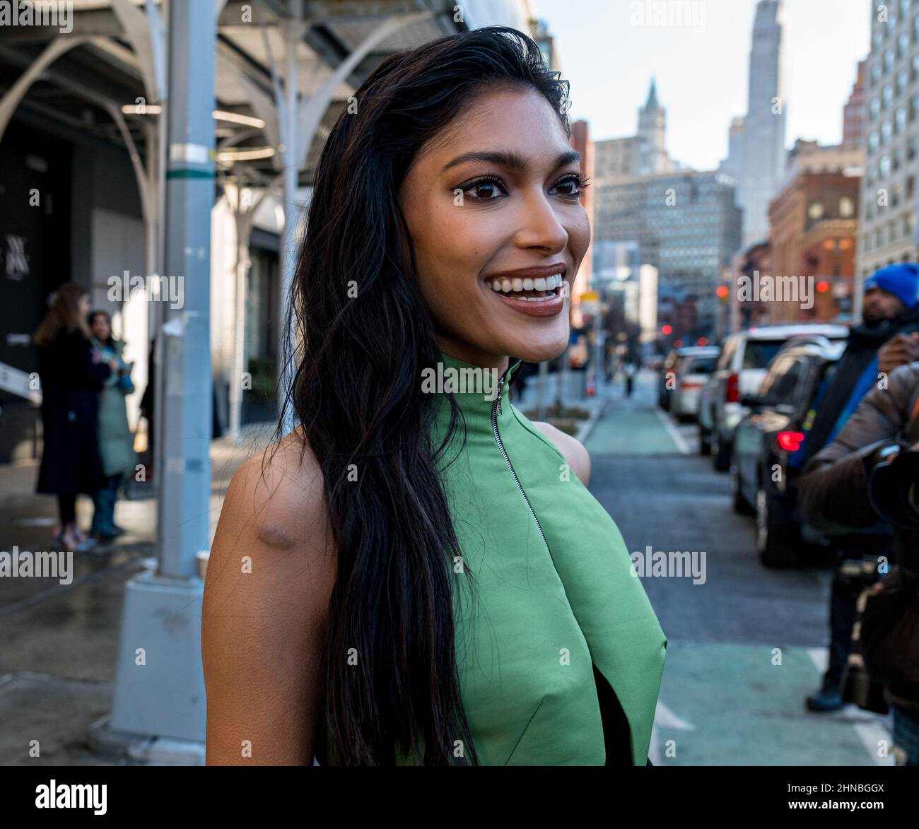 New York, New York, USA. 15th Feb, 2022. International model PRITIKA ...