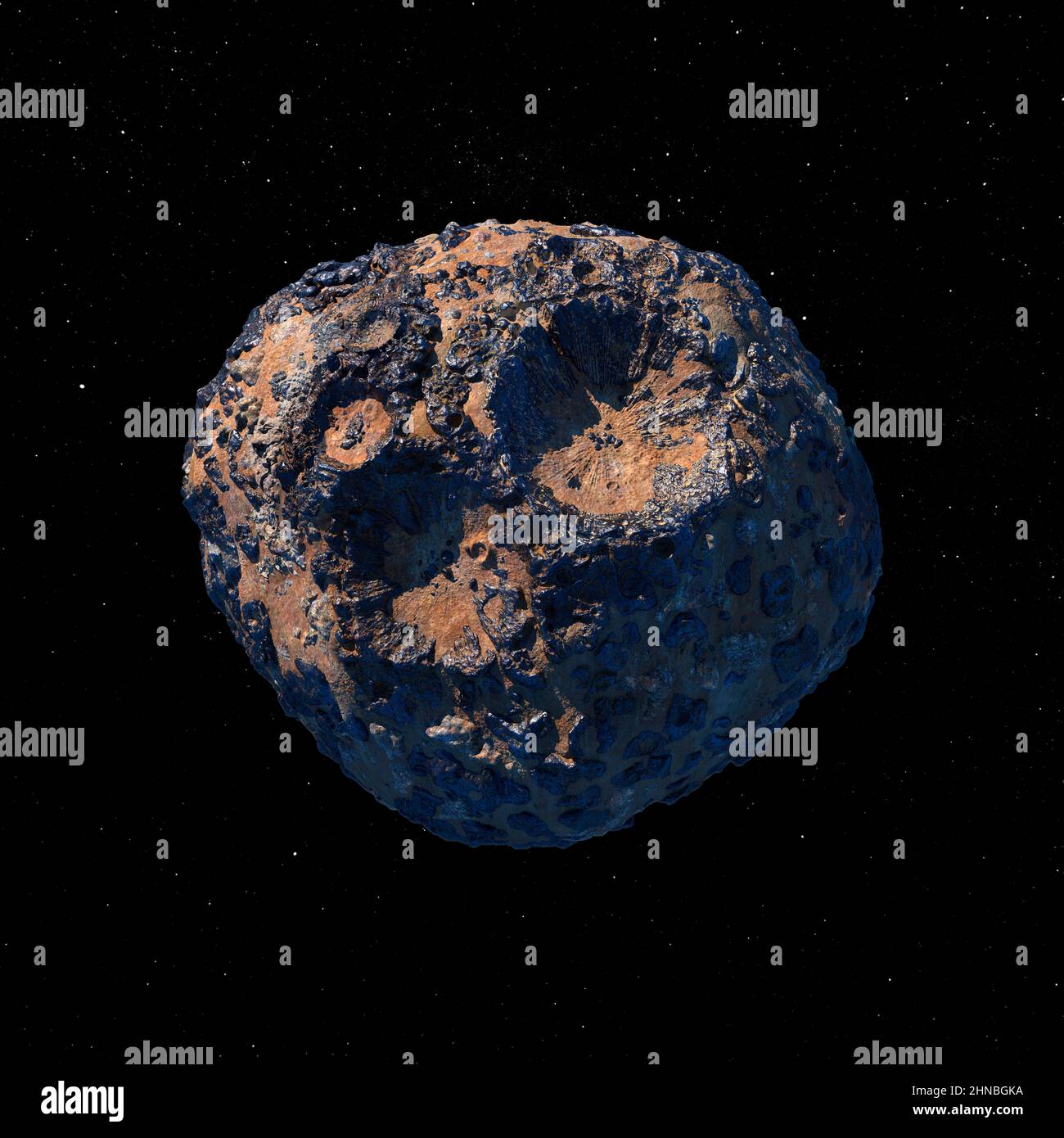 Psyche asteroid, illustration Stock Photo - Alamy