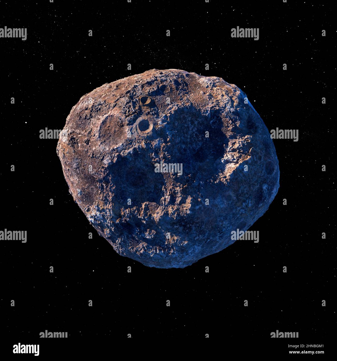 Psyche asteroid, illustration Stock Photo - Alamy