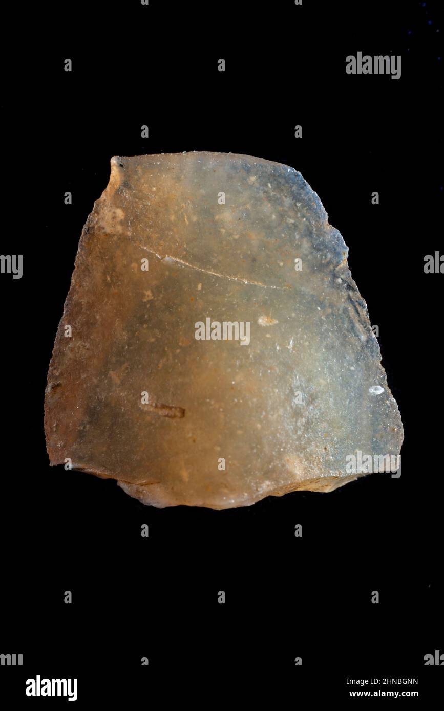 Flint tools, Grotte Mandrin, France Stock Photo - Alamy