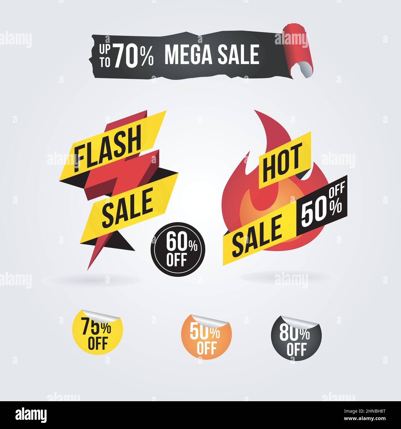 Banner tag design hi-res stock photography and images - Alamy