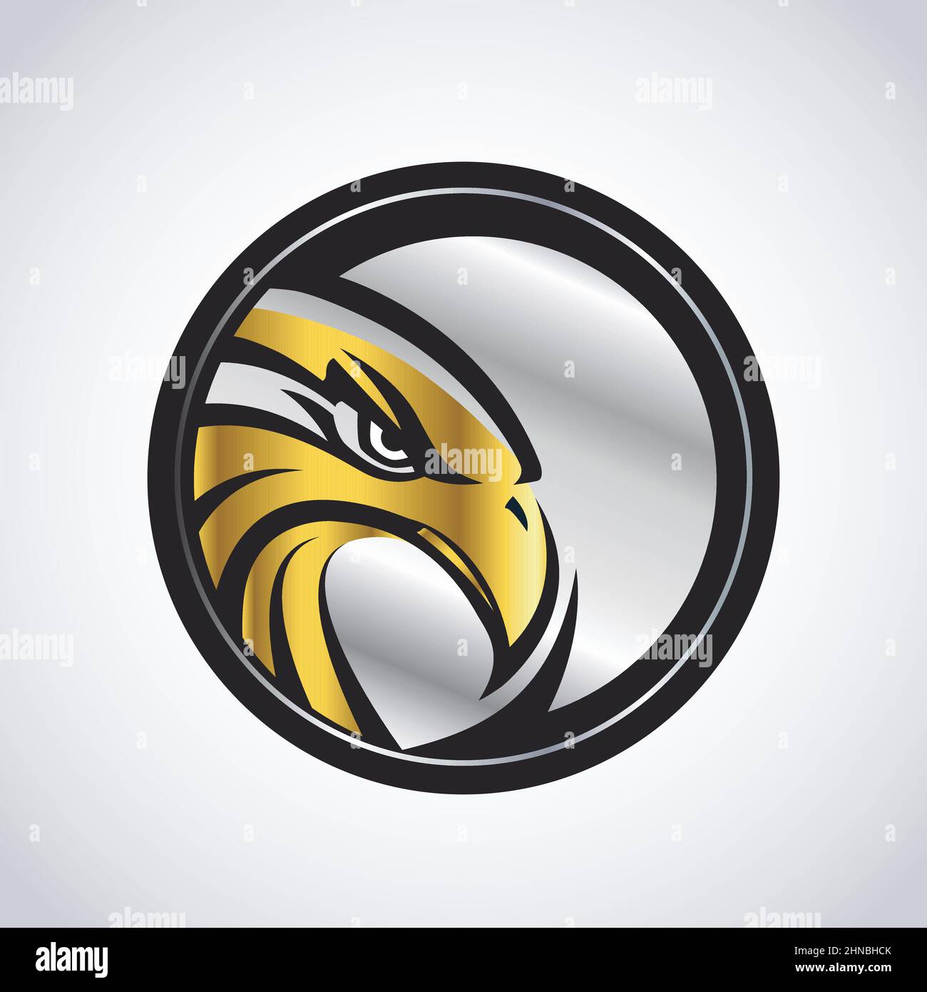 Gold Silver Hawk Emblem Logo Sign Symbol Icon Stock Vector Image & Art ...