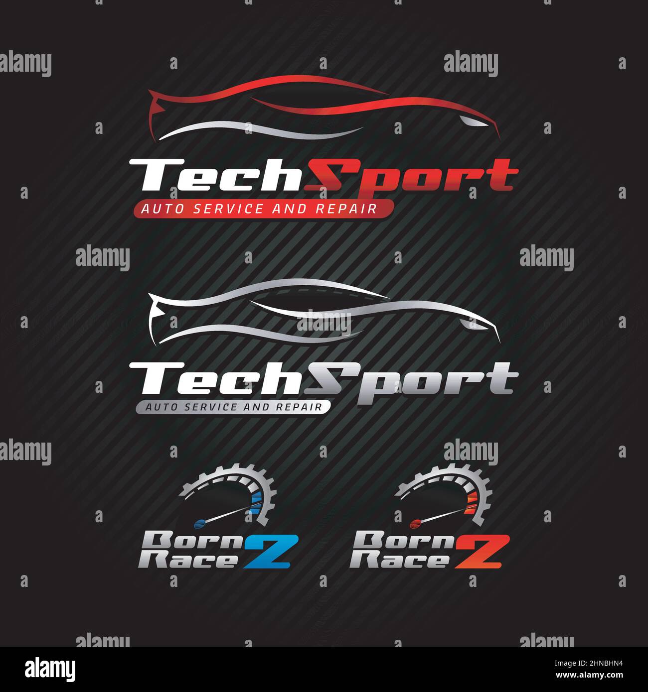 Automotive Car Logo Business Set Design Stock Vector Image & Art - Alamy
