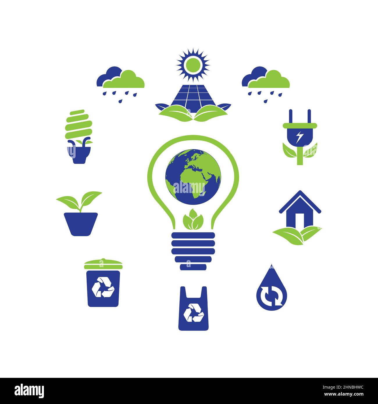 Eco green logo Stock Vector Images - Alamy