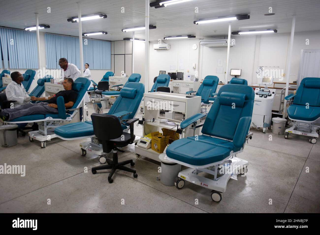 salvador, bahia, brazil - may 81, 2018: human blood donation room at ...