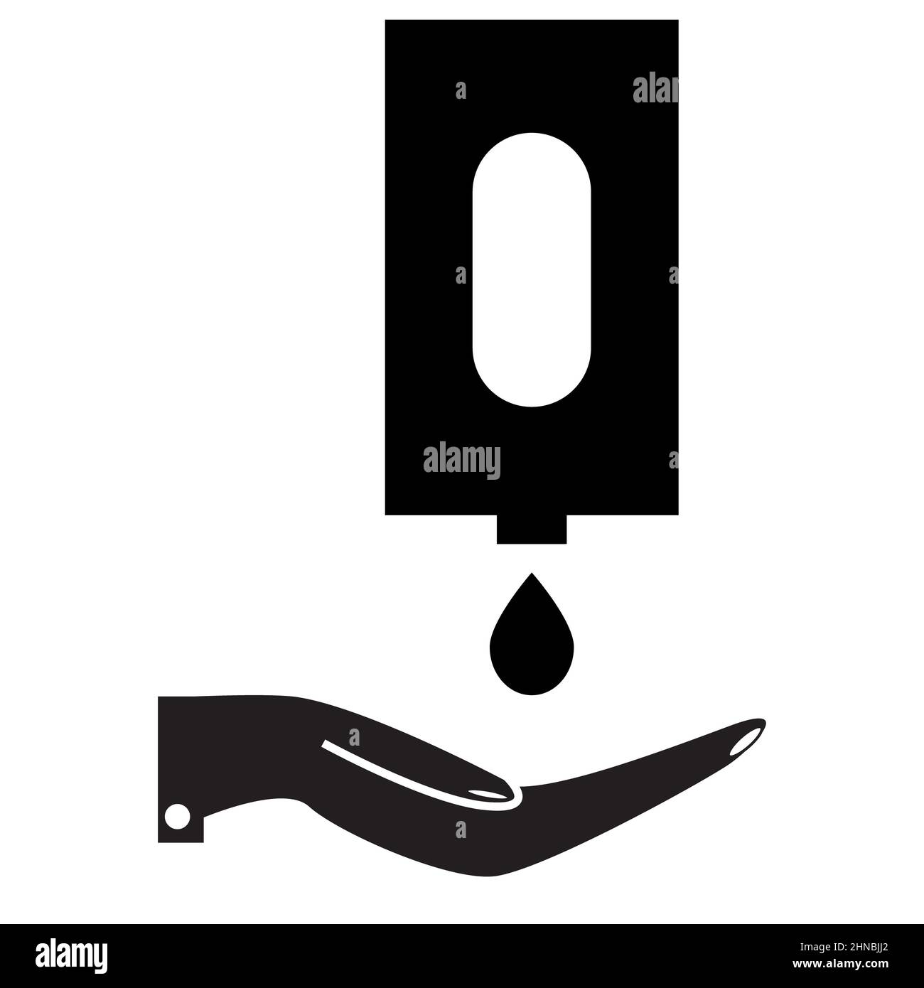 hand washing procedure icon on white background. safe hand washing sign ...