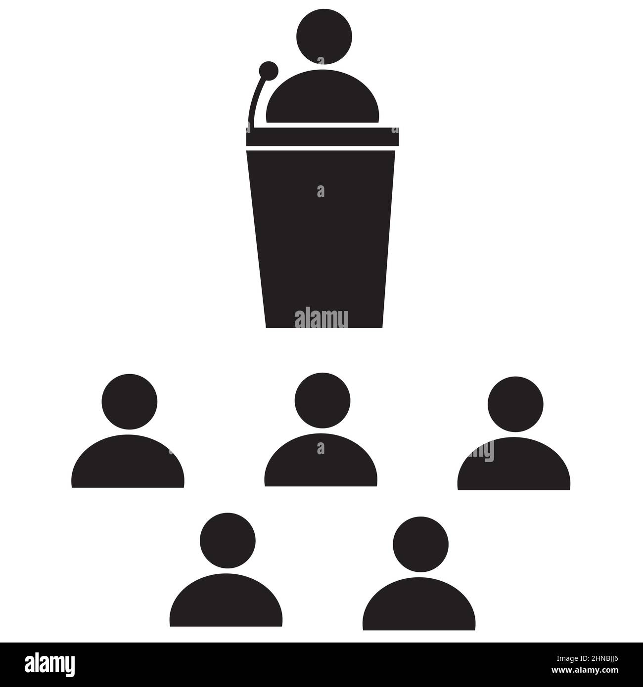 Speaker icon on white background. Presentation symbol. Meeting sign ...