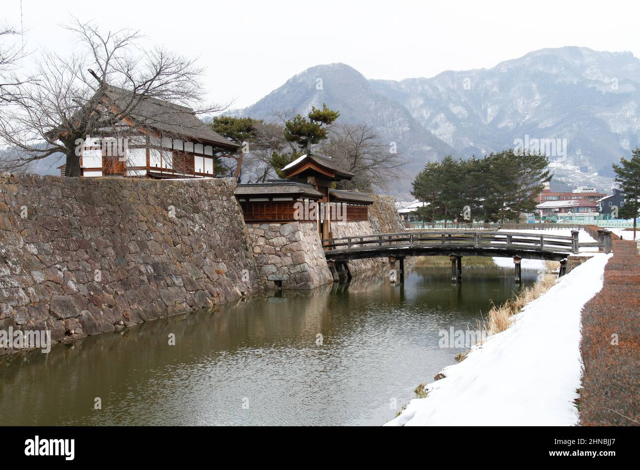 matsushiro town, nagano, japan, 2022/13/02 , Matsushiro Castle ...