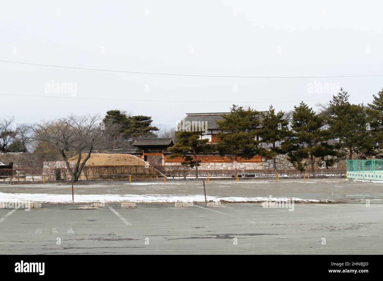 matsushiro town, nagano, japan, 2022/13/02 , Matsushiro Castle ...