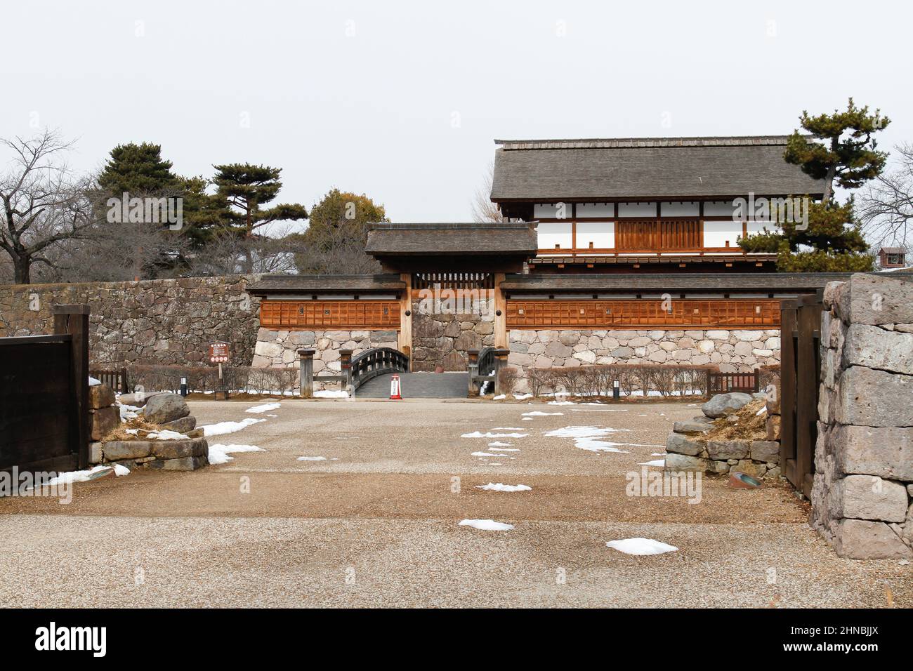 matsushiro town, nagano, japan, 2022/13/02 , Matsushiro Castle ...