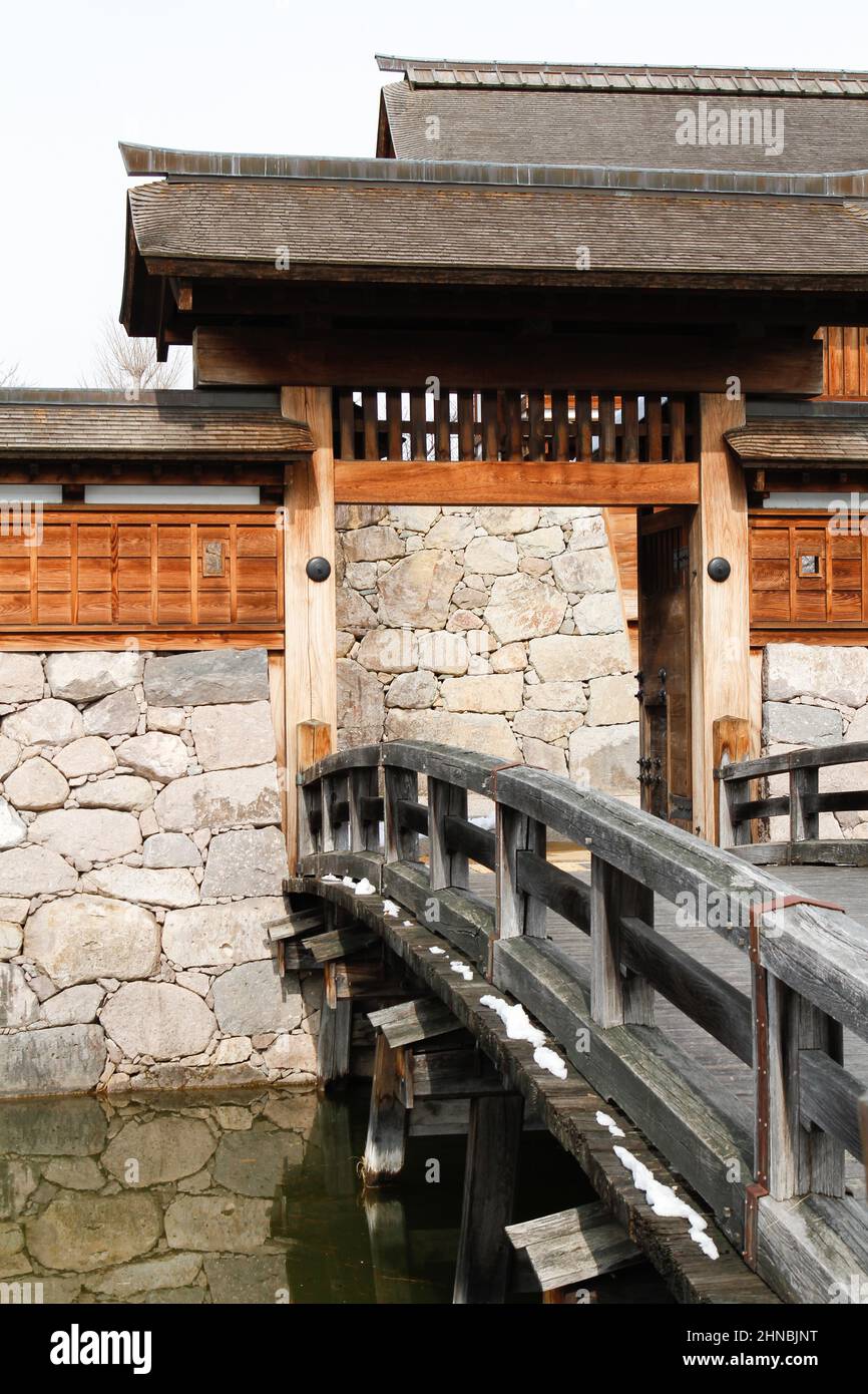 matsushiro town, nagano, japan, 2022/13/02 , Matsushiro Castle ...