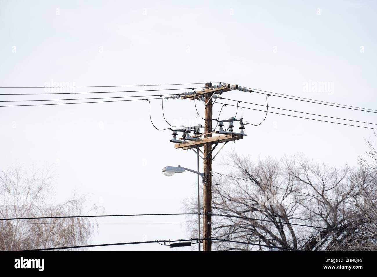 Electrical wire tower near Price Utah university Stock Photo - Alamy
