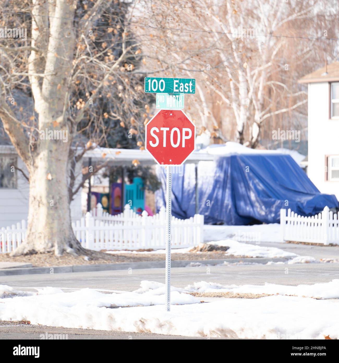 The street signs near Price Utah university Stock Photo - Alamy