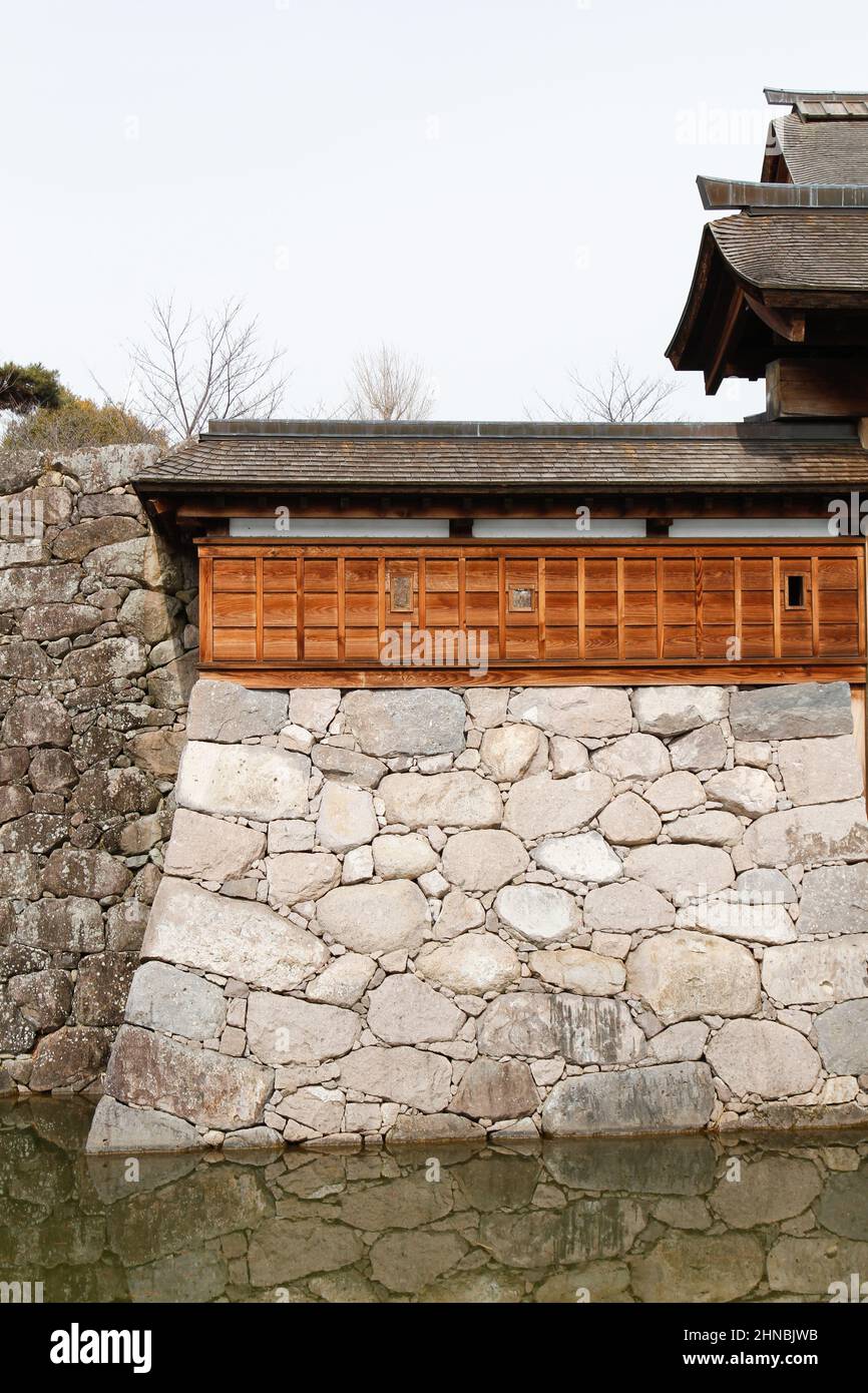 matsushiro town, nagano, japan, 2022/13/02 , Matsushiro Castle ...
